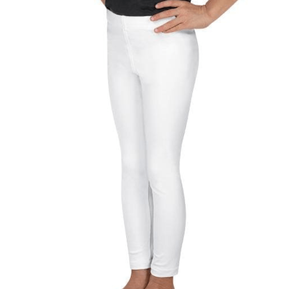 White Child Compression Bottoms – Busy Body Kids